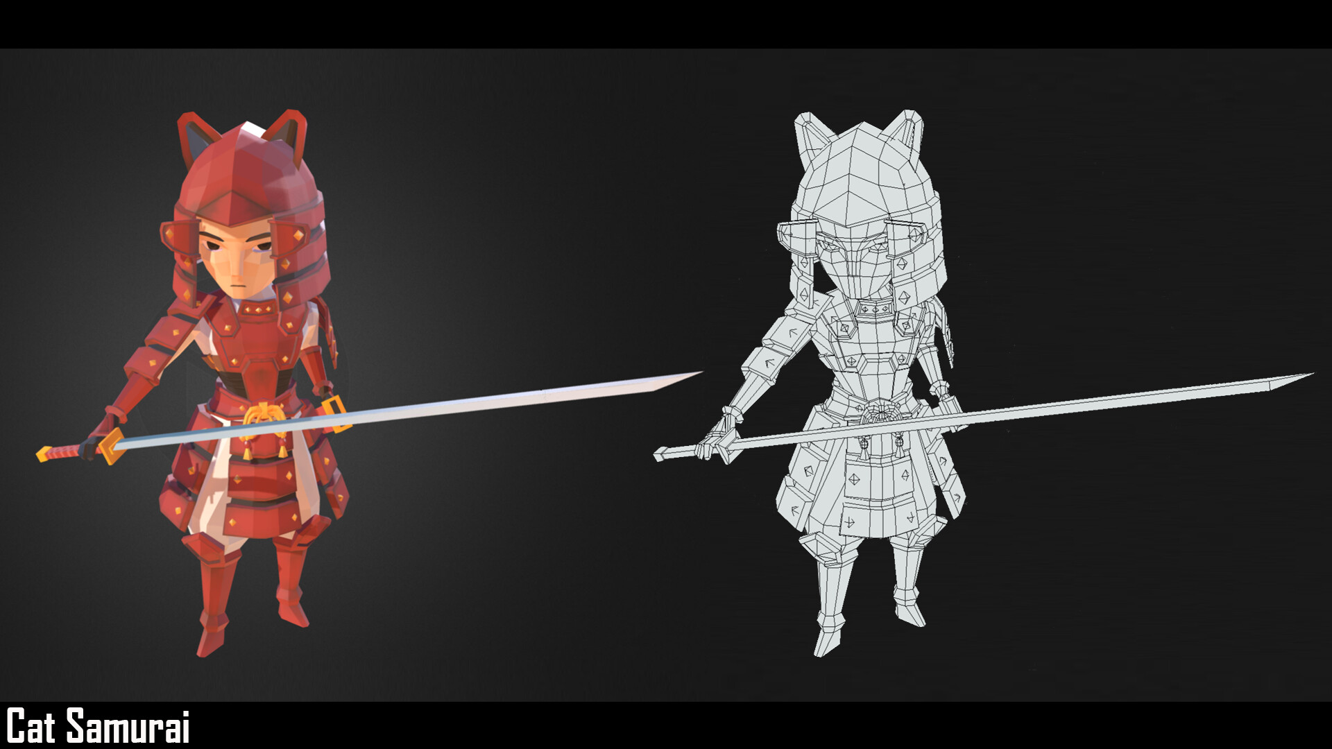 ArtStation - Cat Samurai