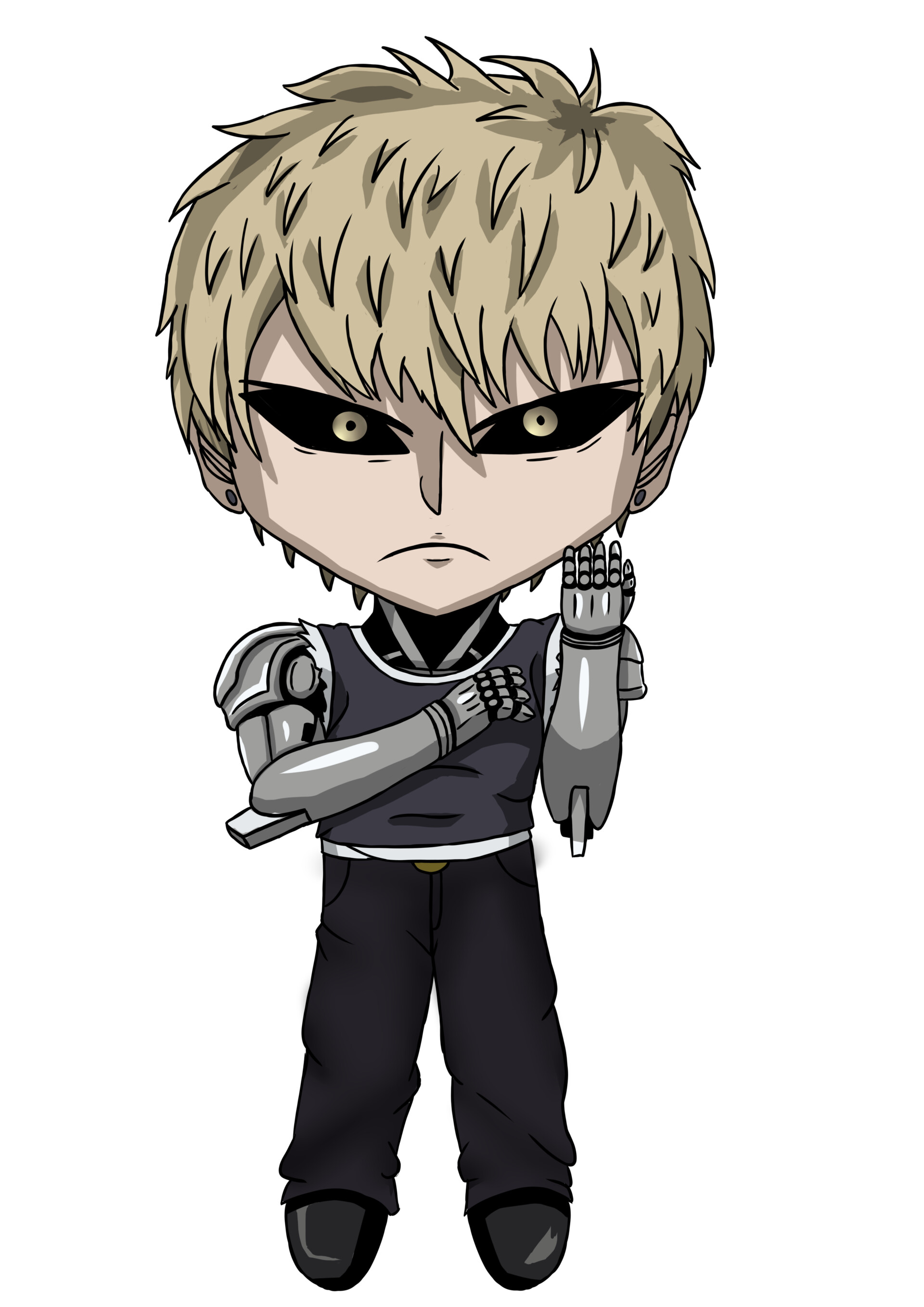 ArtStation - Genos. OnePunchMan. chibi