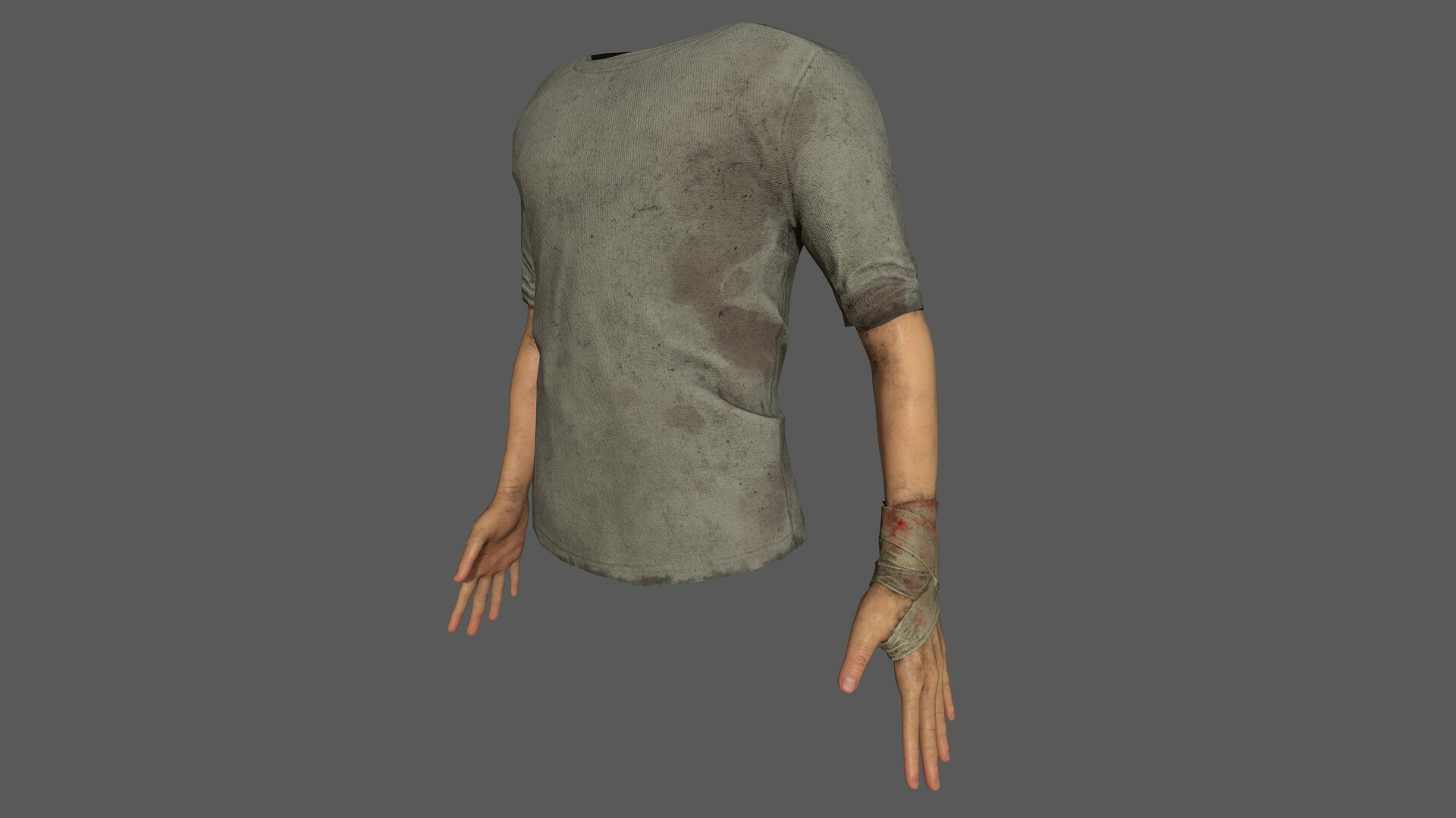 ArtStation - FPS Game Character Model (Upper Body)