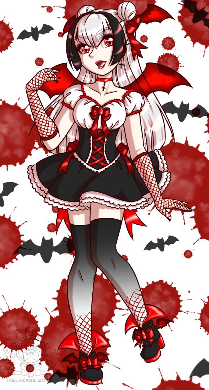 ArtStation - Vampire Magical Girl || Commission Work