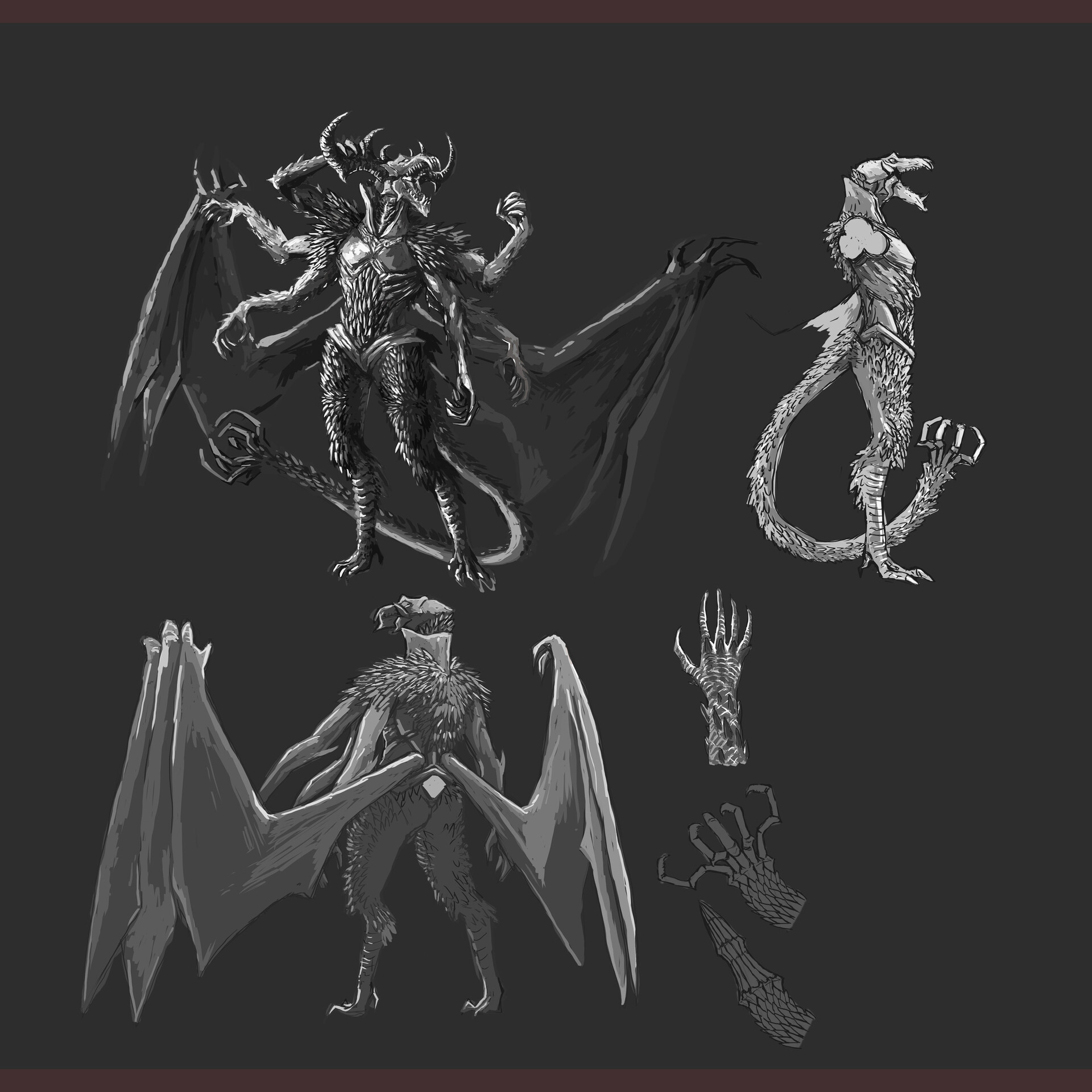 ArtStation - Mammon true form, Lord of greed