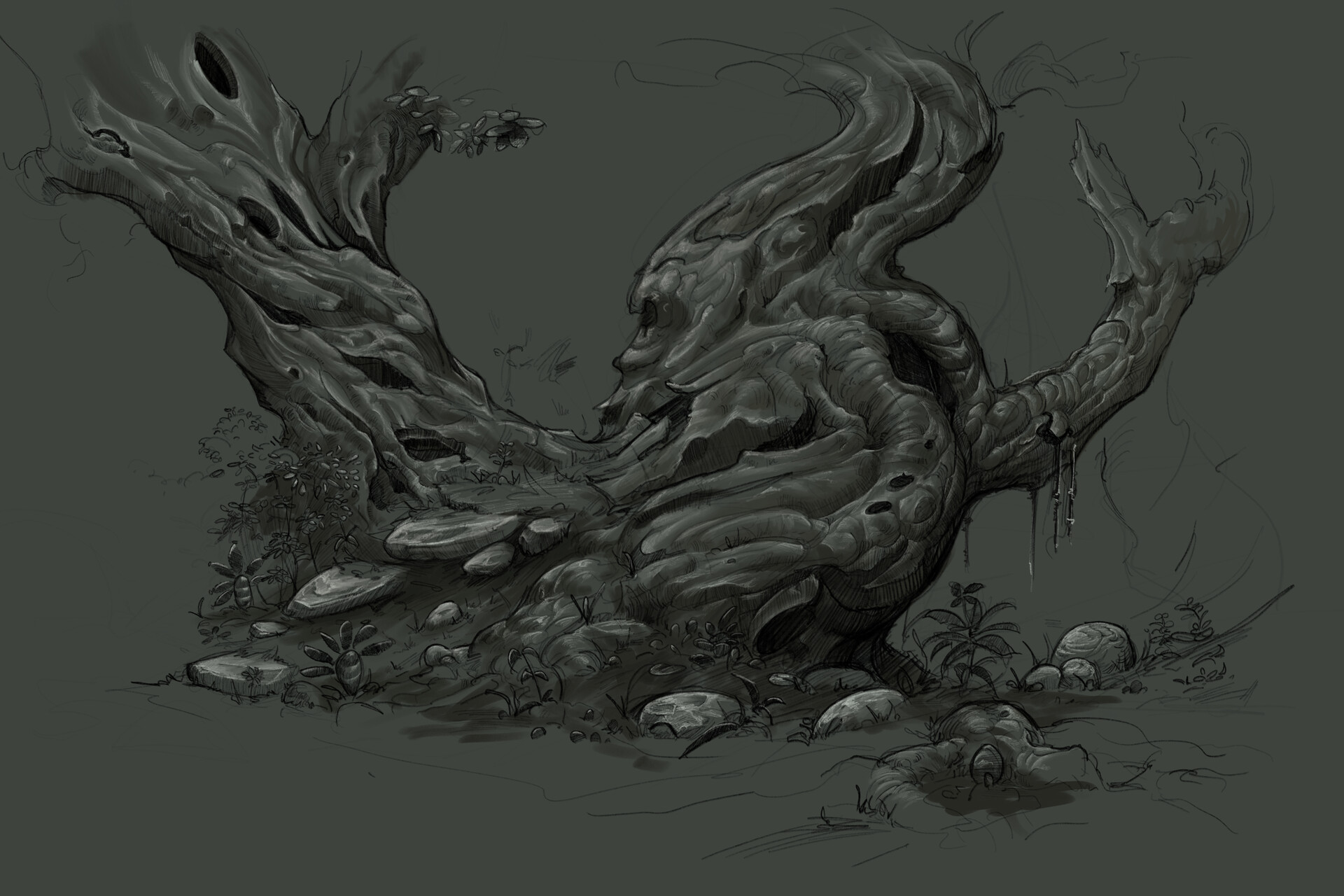 ArtStation - Tree sketch