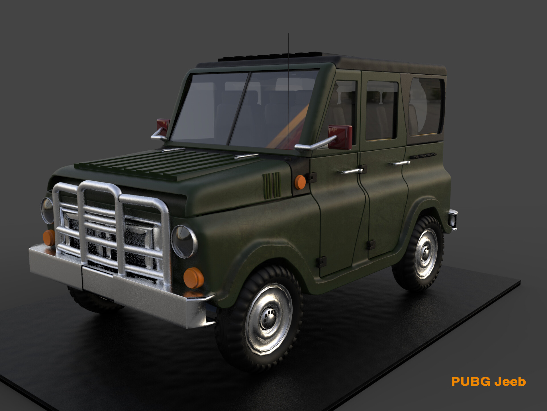 ArtStation - PUBG Jeeb & Mirado