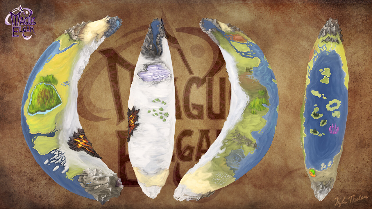 ArtStation - Magus Elgar World Map