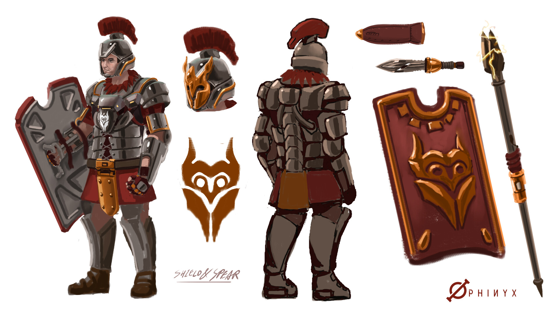 Kevin Koesnodihardjo - New Roman Times - Armor,Sword,Spear,Gryphon