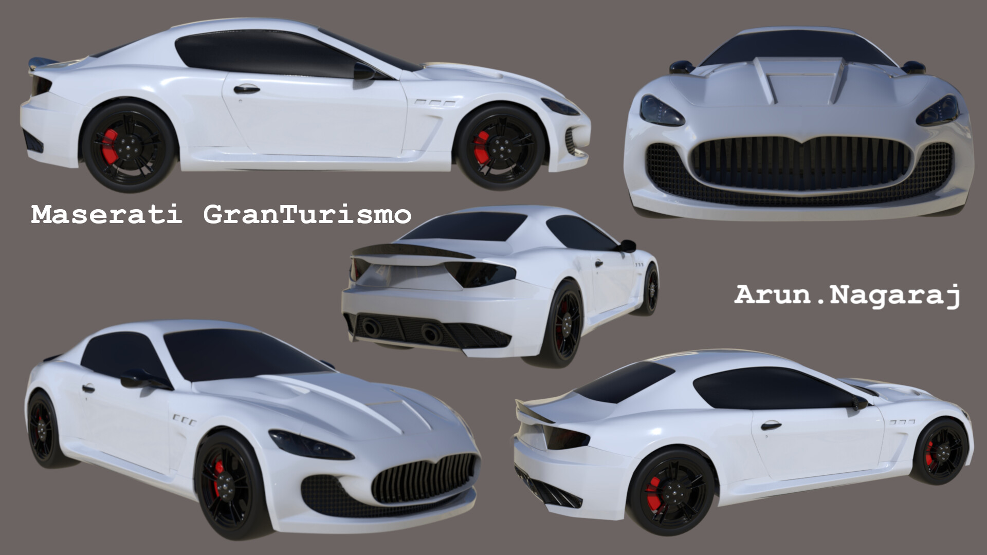 ArtStation - Maserati GranTurismo Car Model