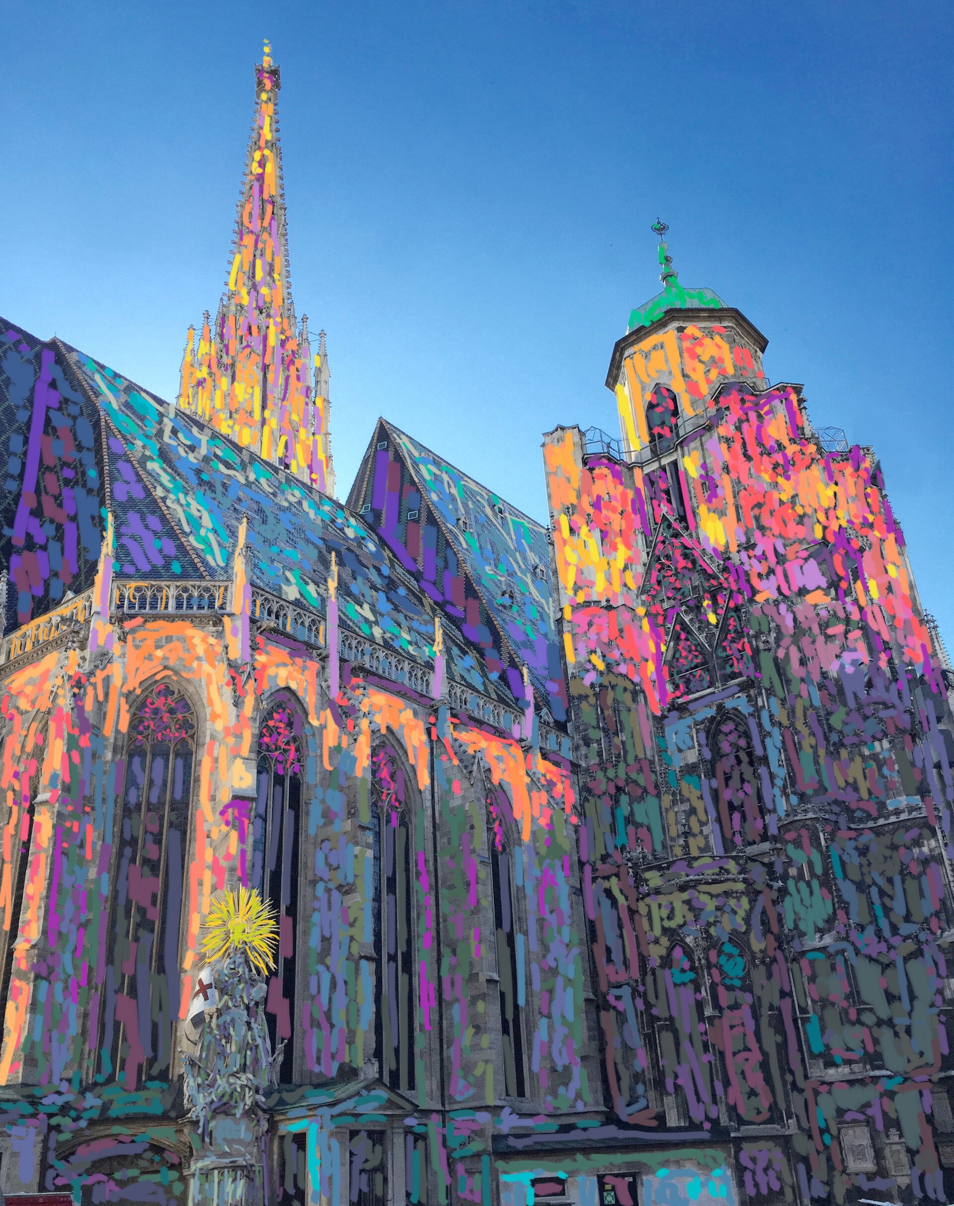 Jay Friedenberg - Viennese Cathedral, Impressionist Effect