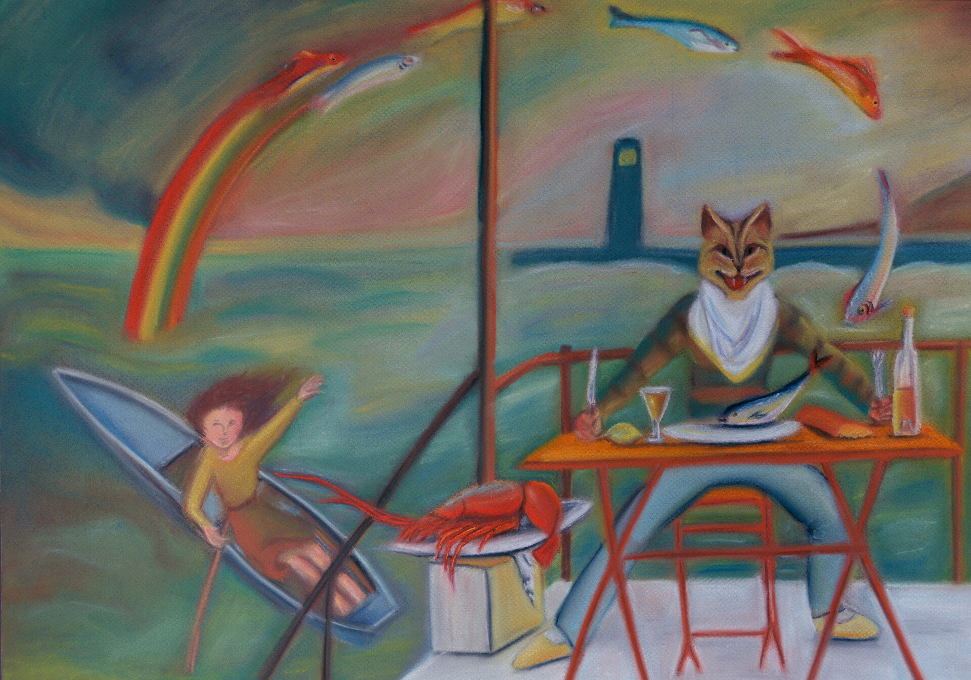 ArtStation - Master Study " The Cat of La Mediterranee" from Balthus