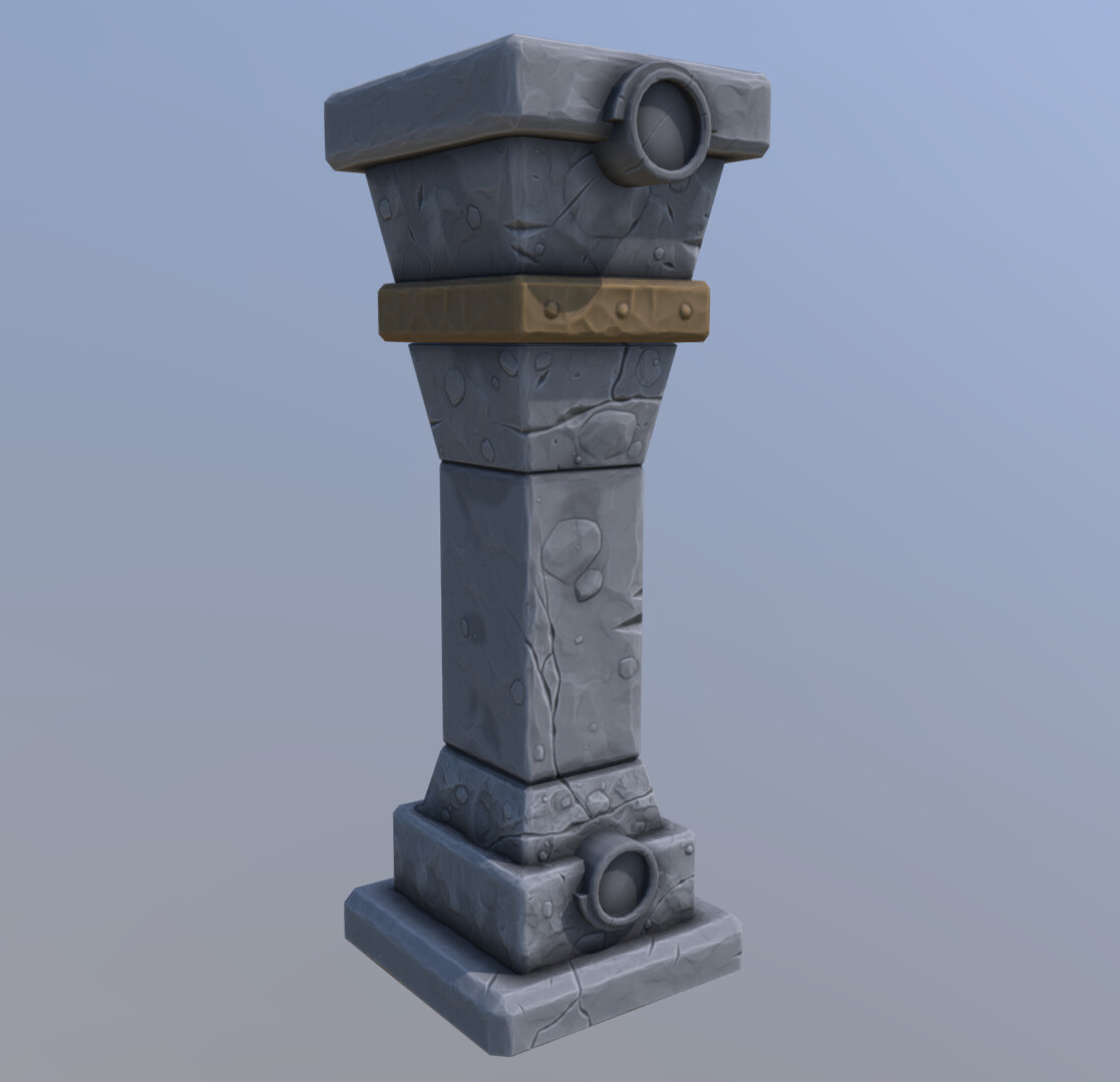 ArtStation - Stylized Dungeon Pillar