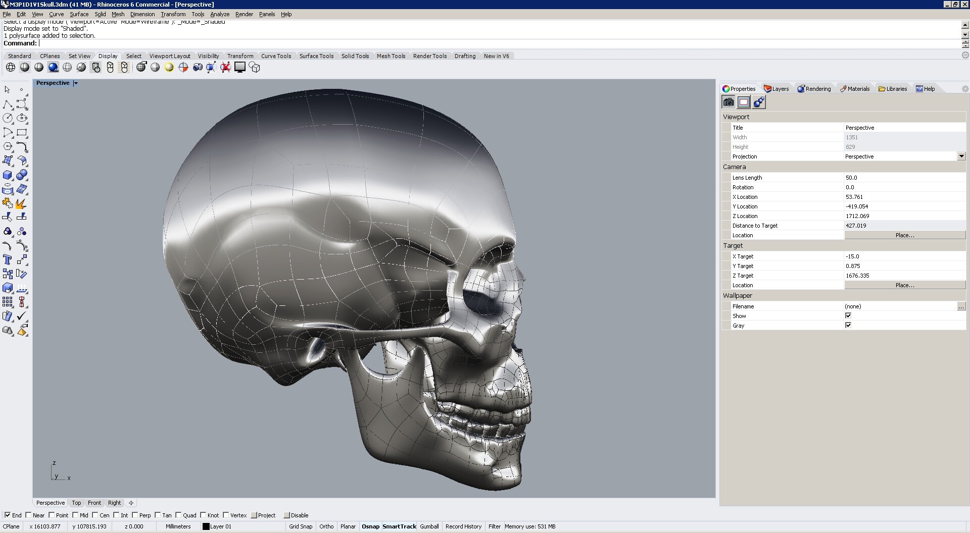 how to draw a skull in solidworks