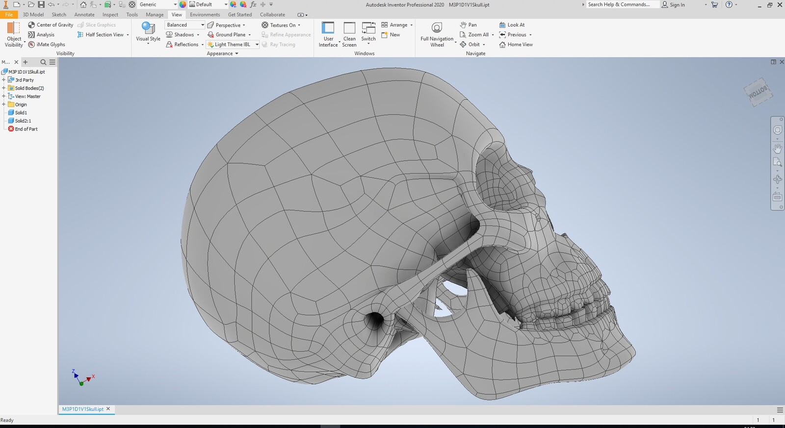 Aleksandr Sytchenko - CAD compatible Human Skull model M3P1D1V1Skull