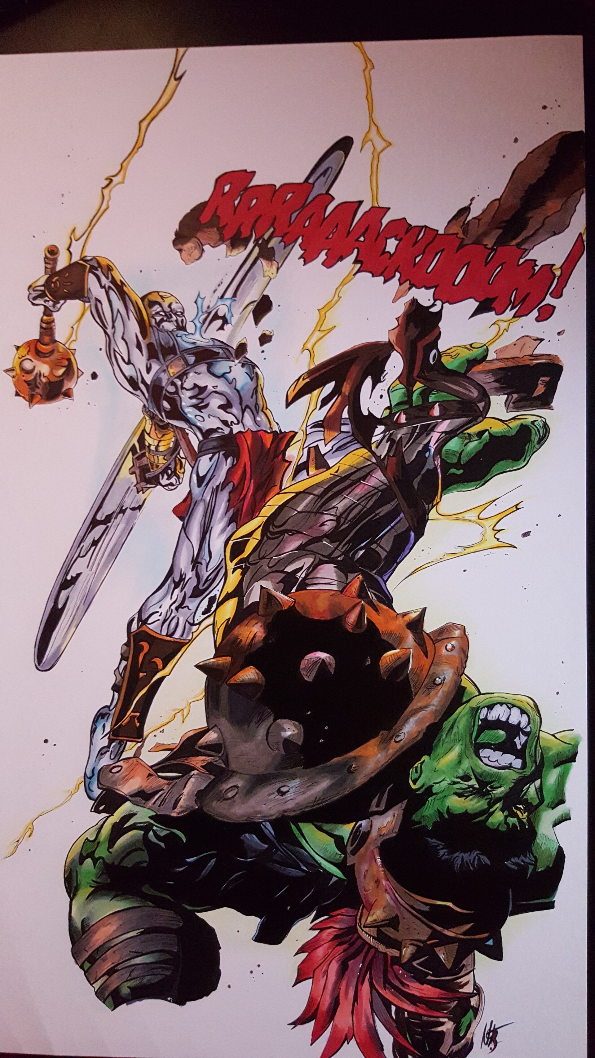 ArtStation - Hulk VS Silver Surfer