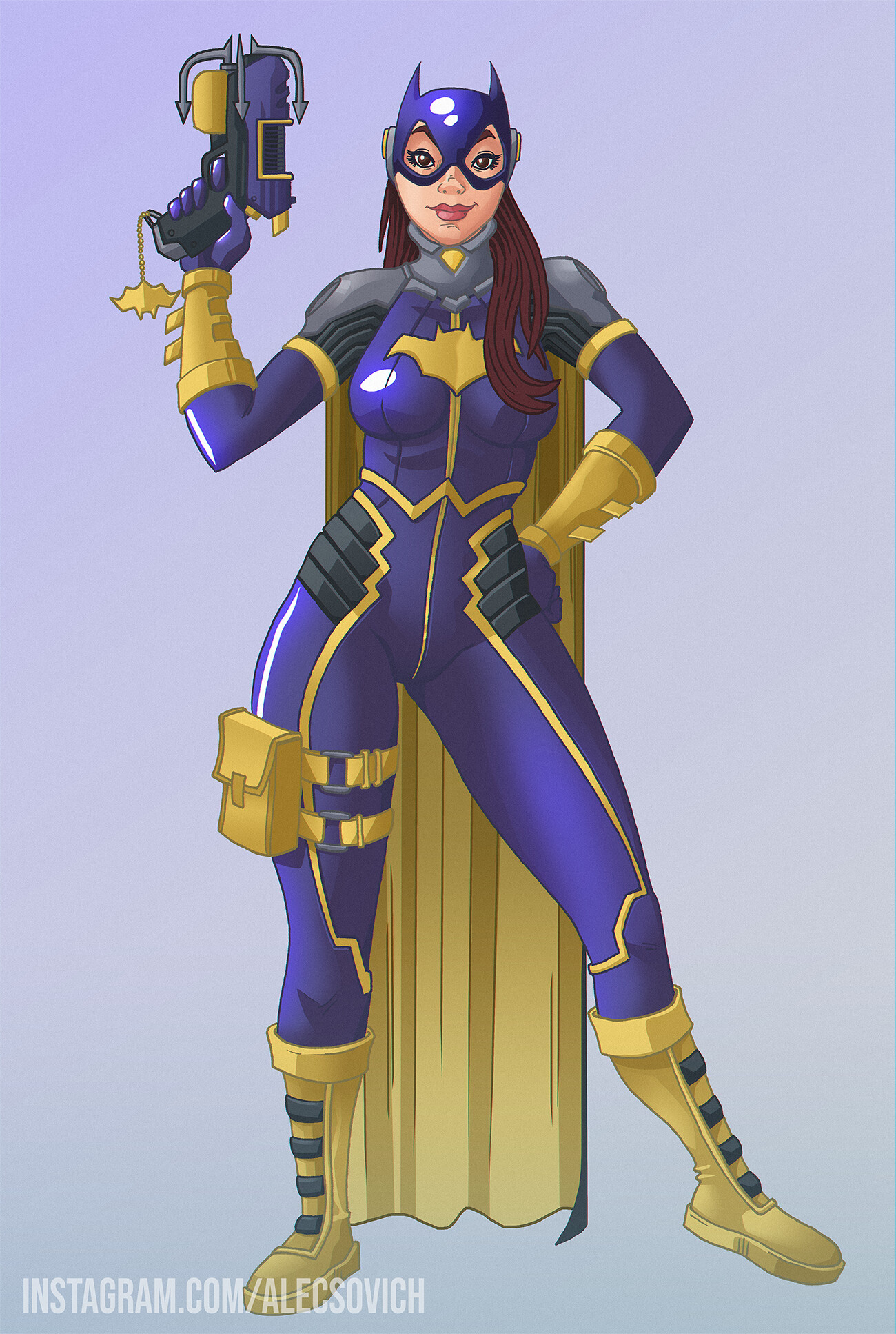 ArtStation - Bat Girl Dva