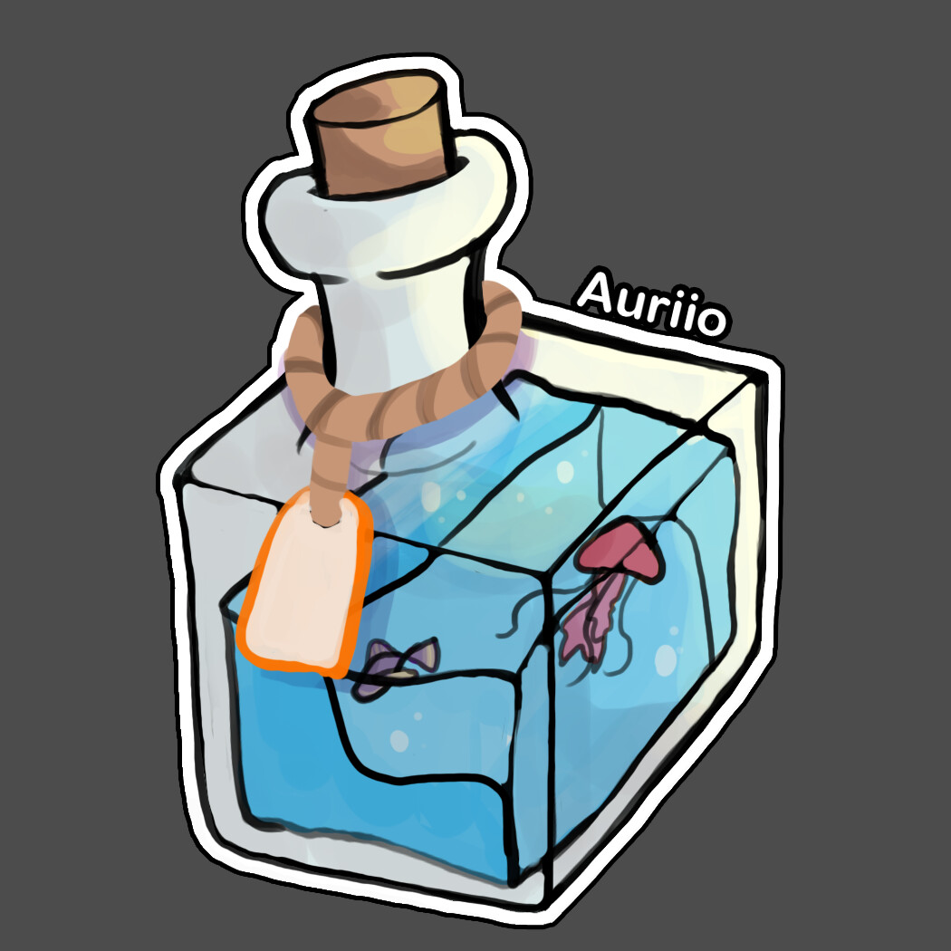 ArtStation - Ocean Potion Bottle
