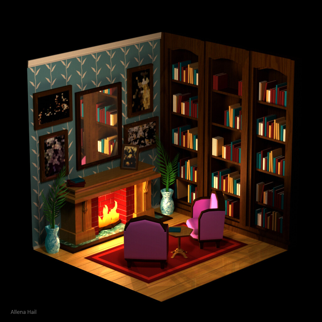 ArtStation - Iso Reading Room