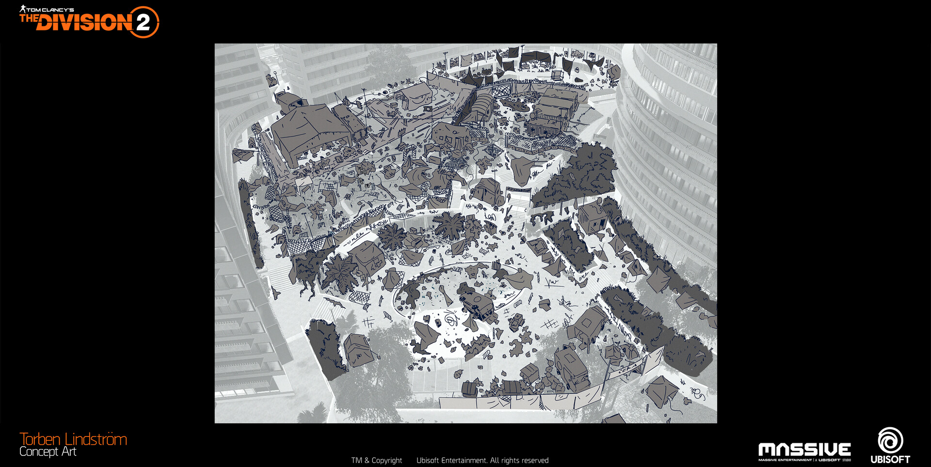 Torben Lindström - The Division 2 Concept Art - Potomac Relief Camp ...