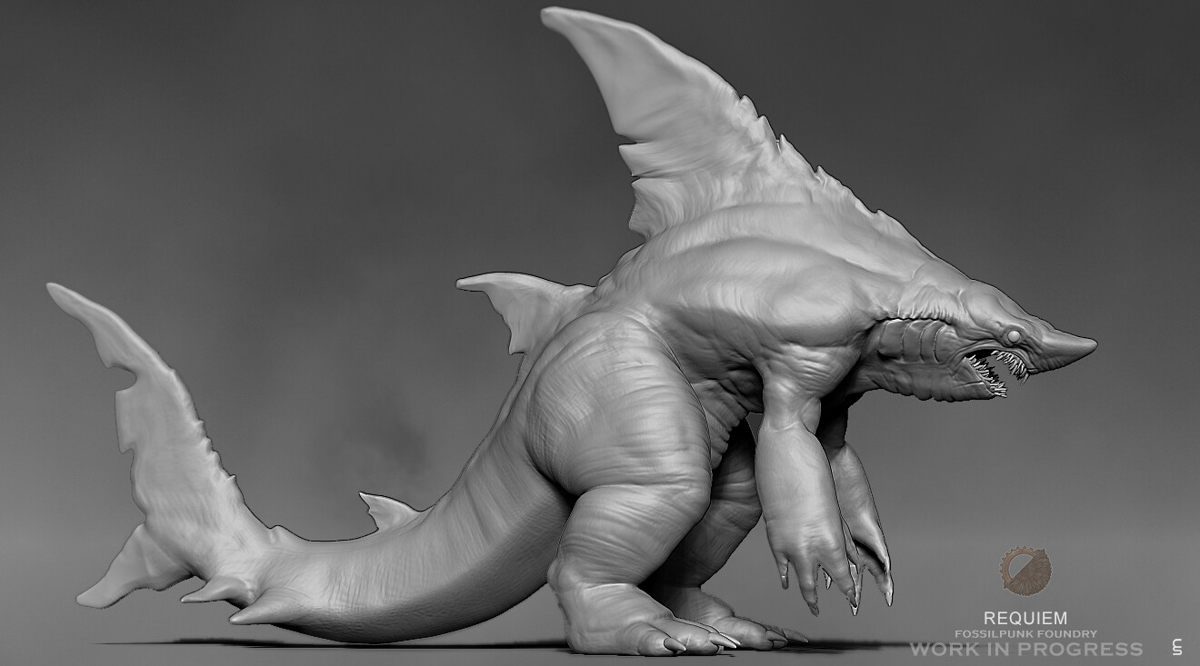 Chris Seher - Digiwip - Requiem, the Kaiju Shark