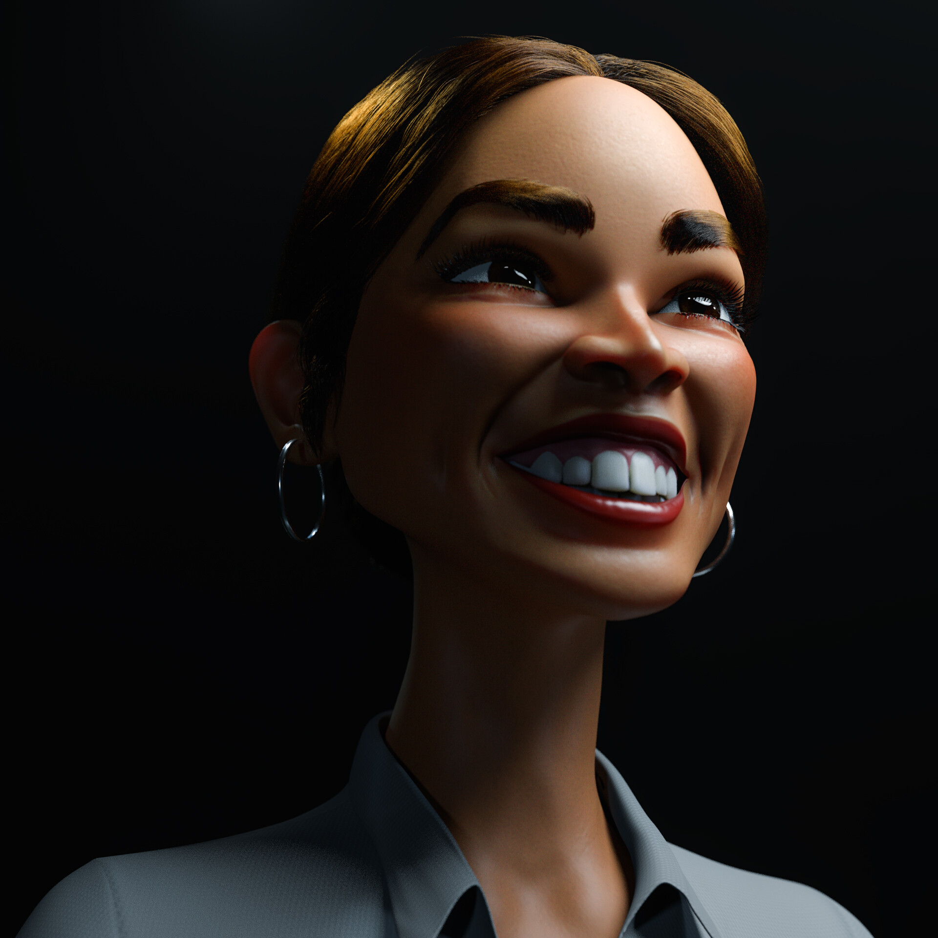 ArtStation - Alexandria Ocasio-Cortez Character Sculpt