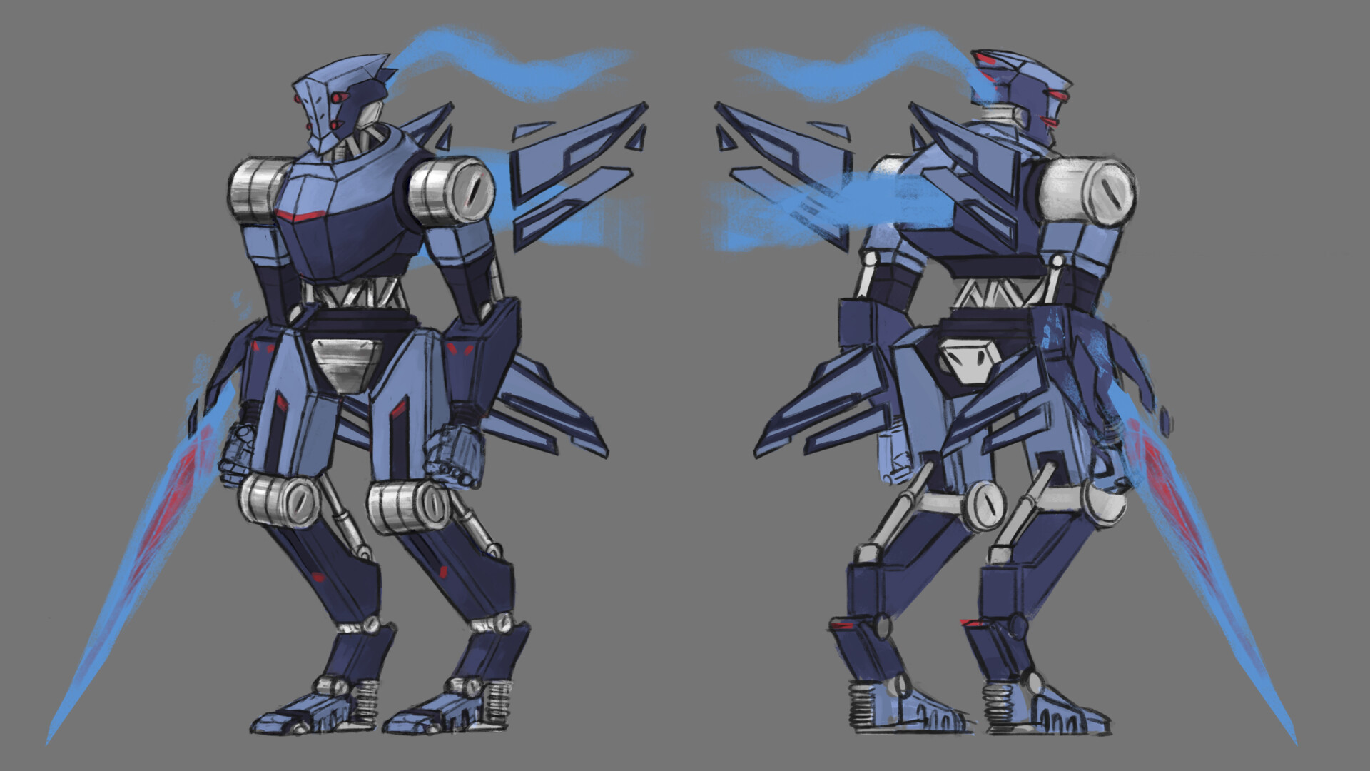 ArtStation - Omnic Lancer - Overwatch Fan Hero Concept