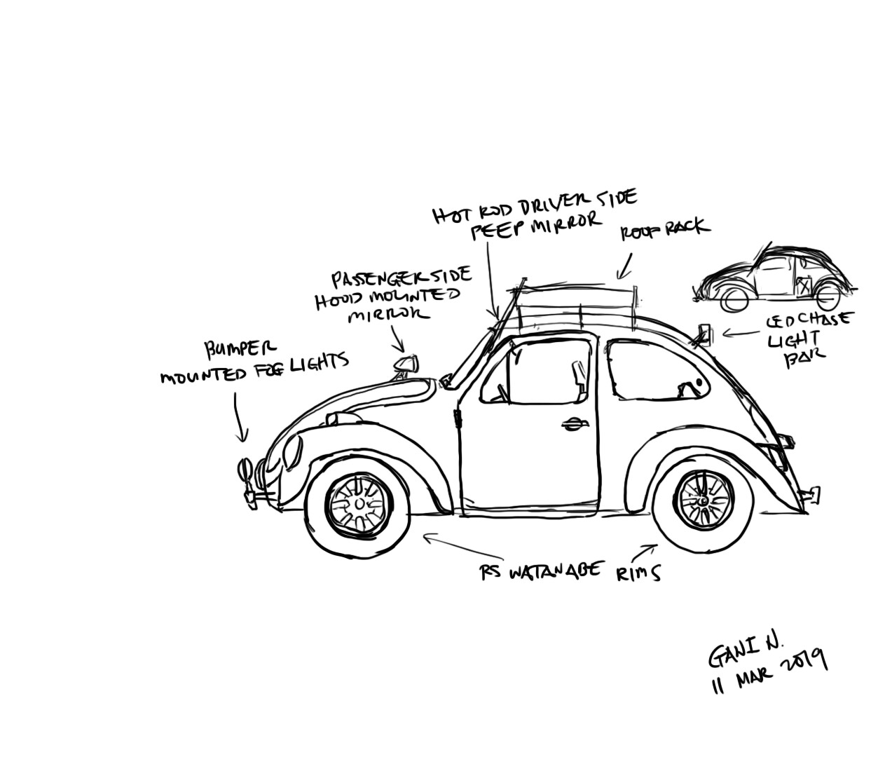 how to draw dream car