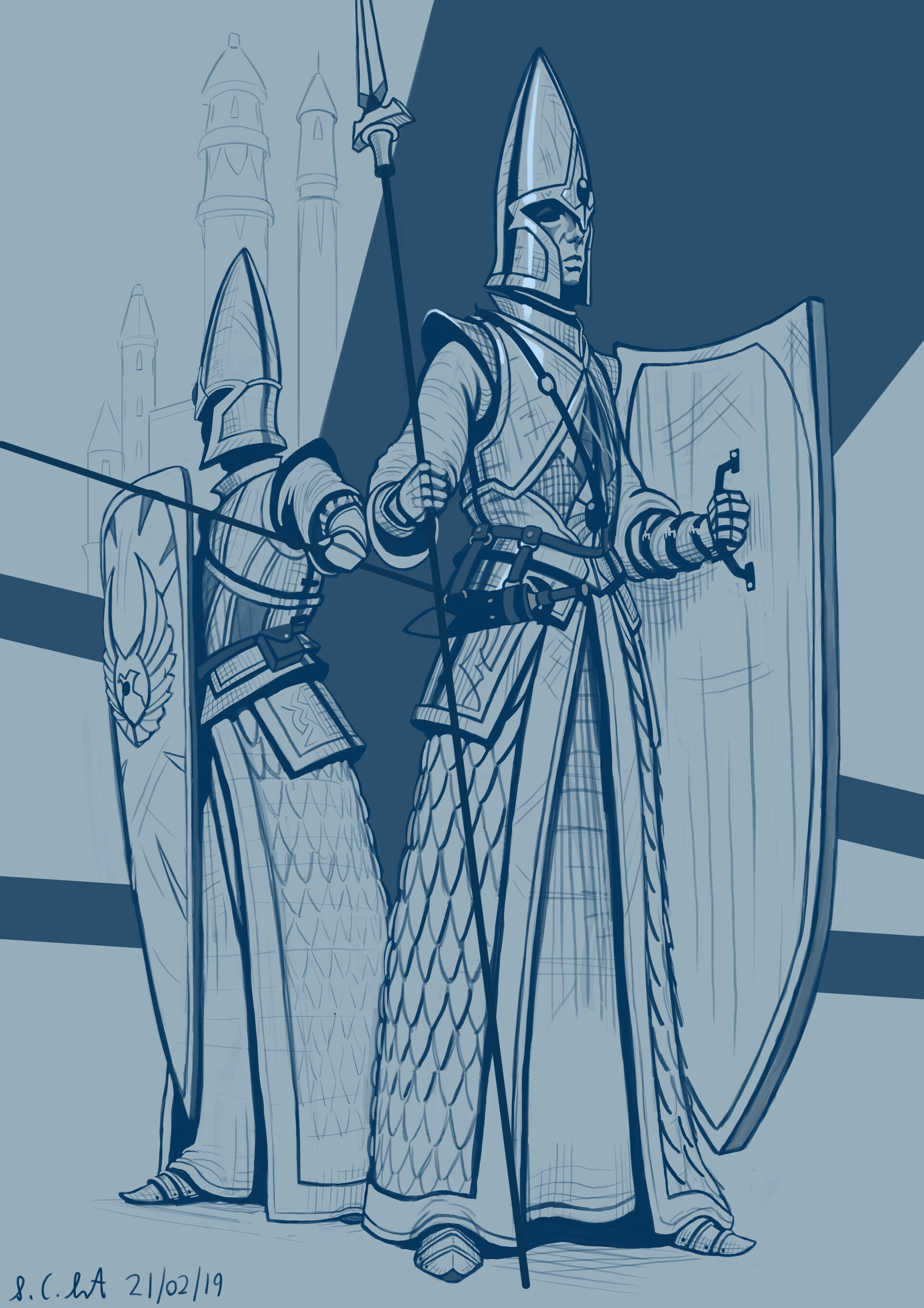 ArtStation - Warhammer Fantasy Line Drawings