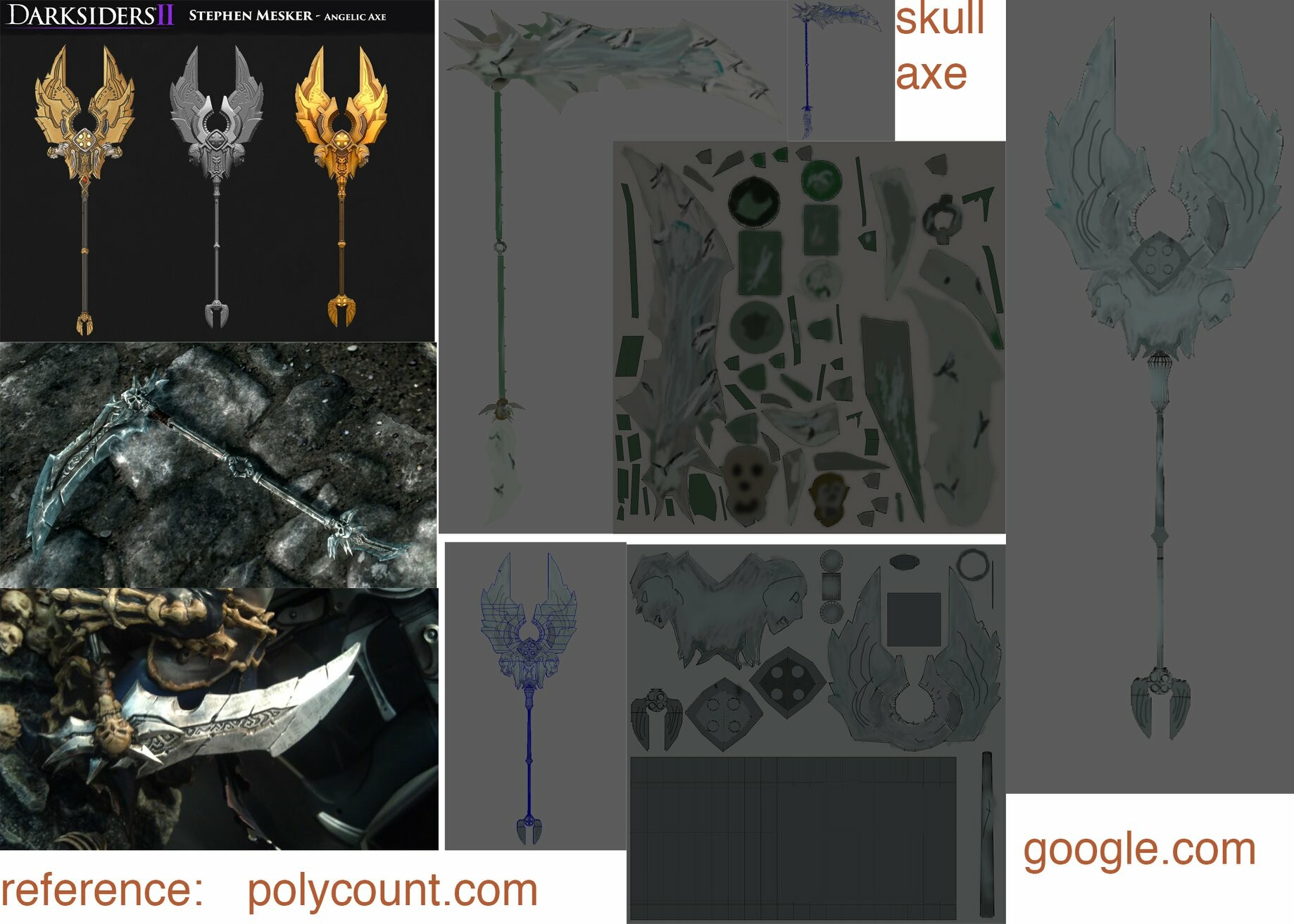 ArtStation - Angelic Axe from the video game Darksiders 2 - Sculpting ...