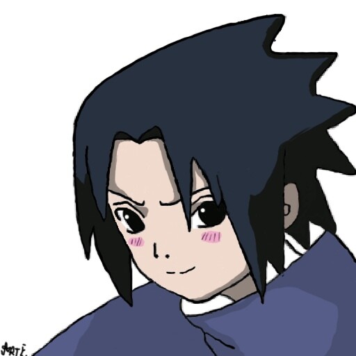 sasuke child drawing