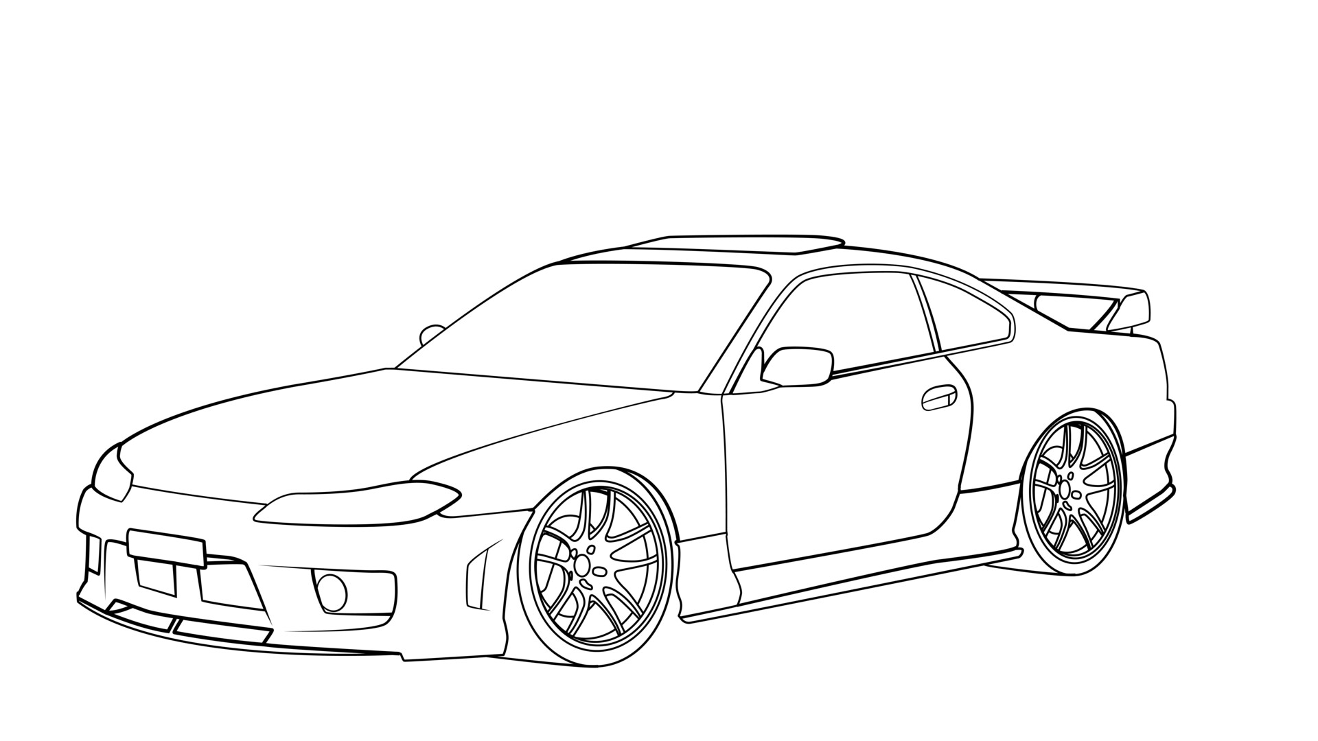 Nissan Silvia Coloring Pages