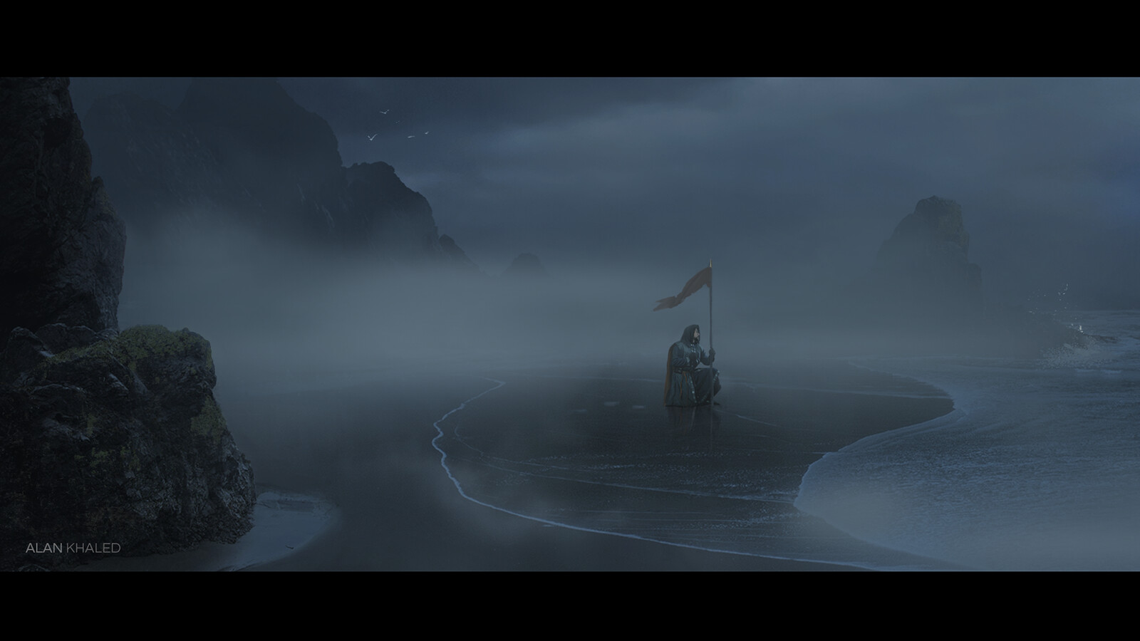 ArtStation - Foggy coast, Alan Khaled