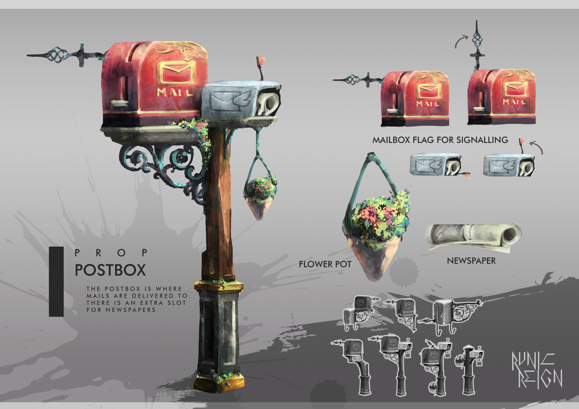 ArtStation - RxR : Postbox & Caravan