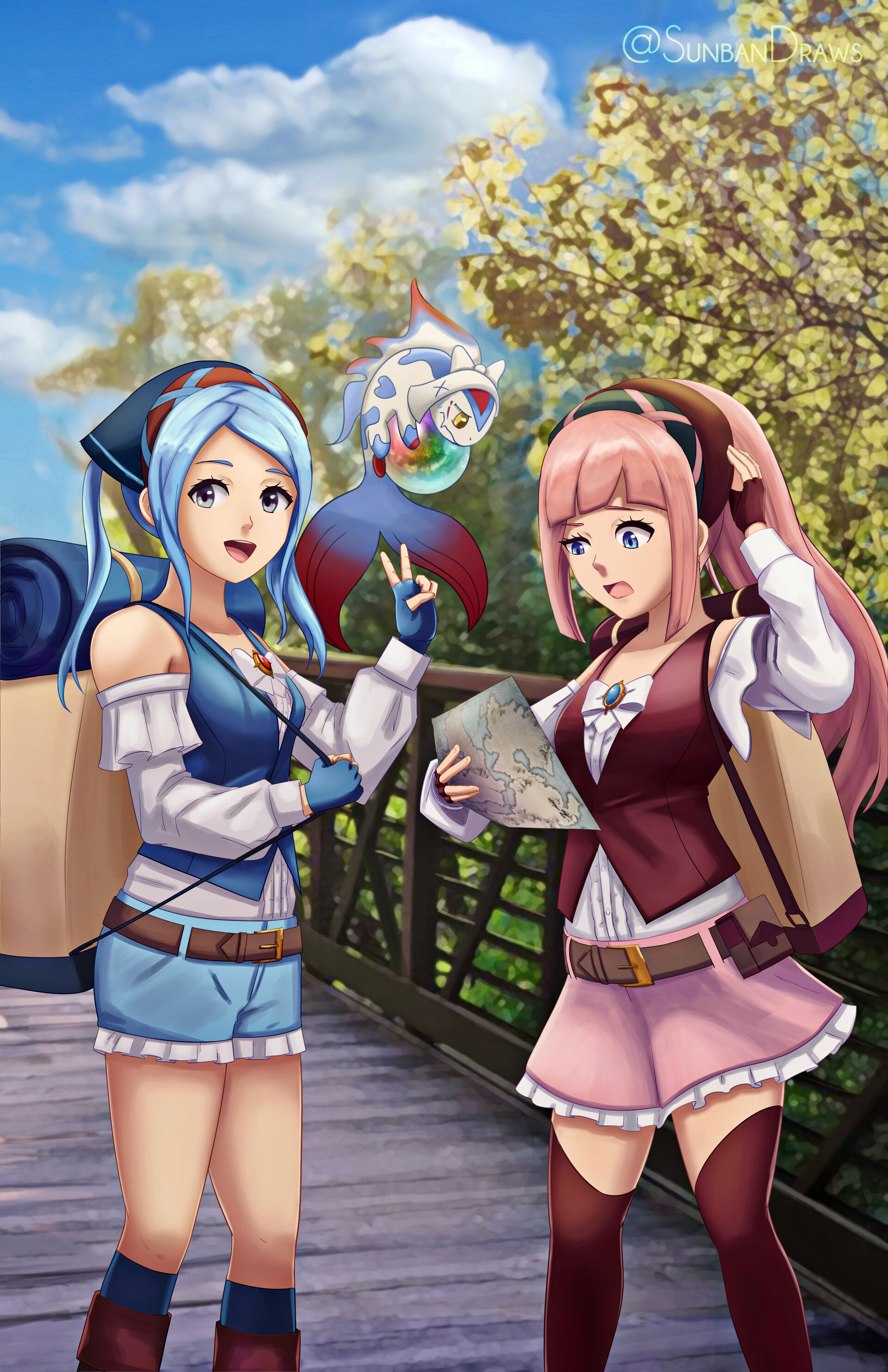 ArtStation - Picnic Flora and Felicia!