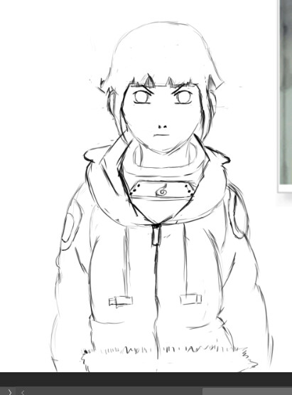 how to draw hinata from naruto step by step