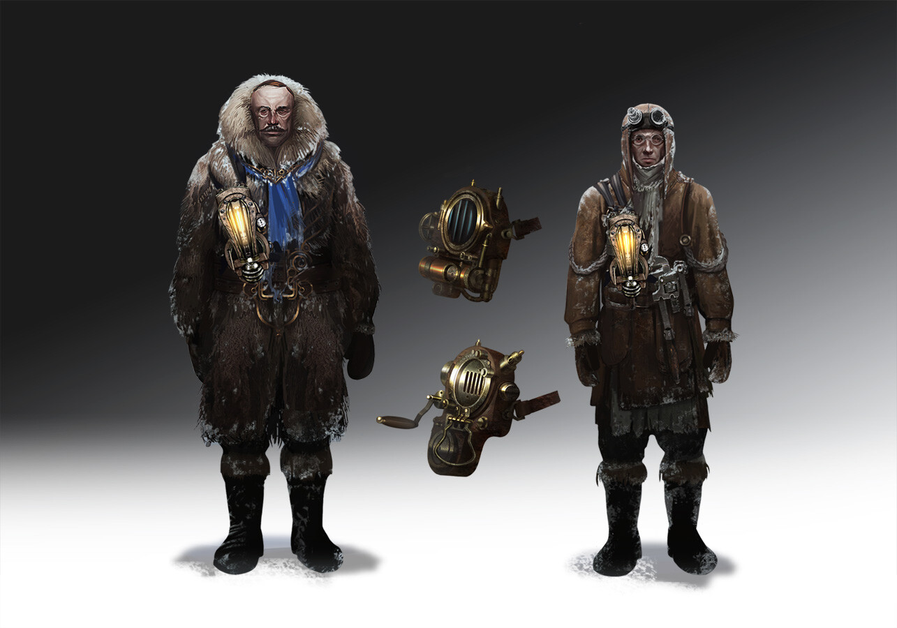 Adam Śmietański - Frostpunk Character Concepts