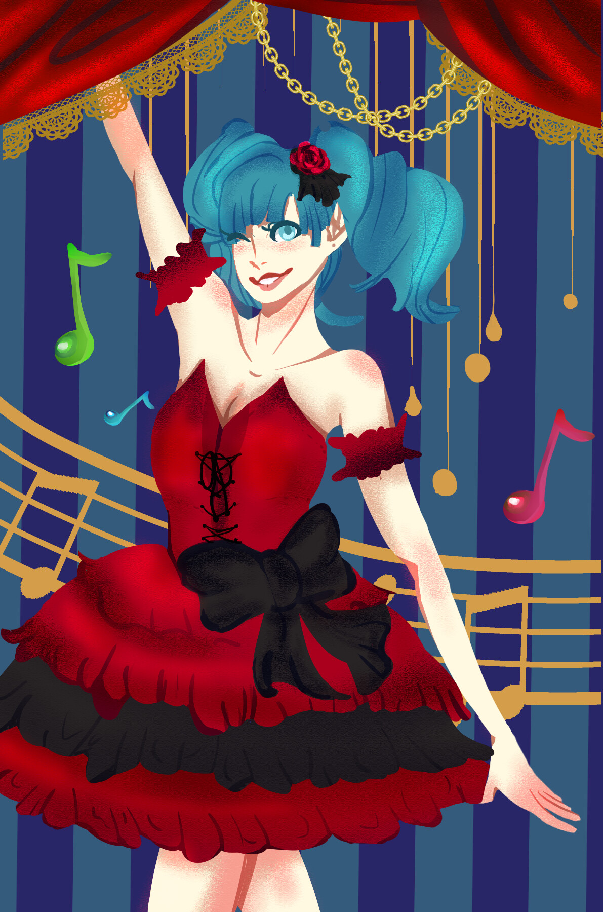 ArtStation - Skeleton Orchestra and Lilia Miku