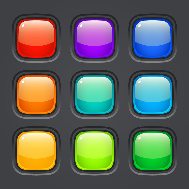 ArtStation - Rainbow Buttons