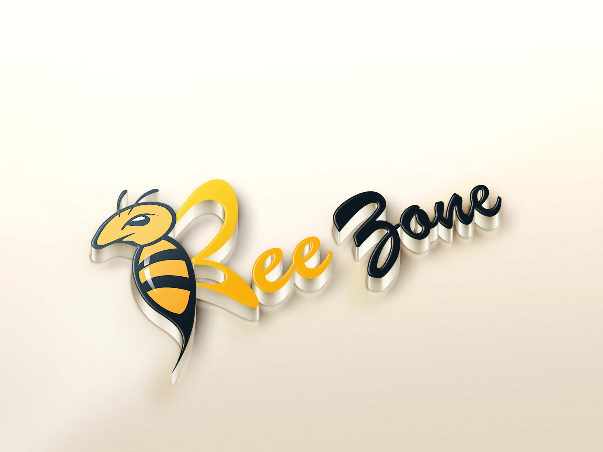 ArtStation - Bee zone logo and honey jar