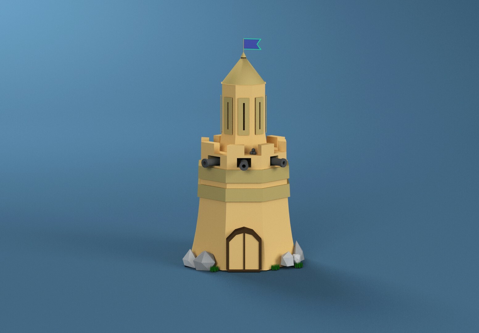 ArtStation - The low poly castle