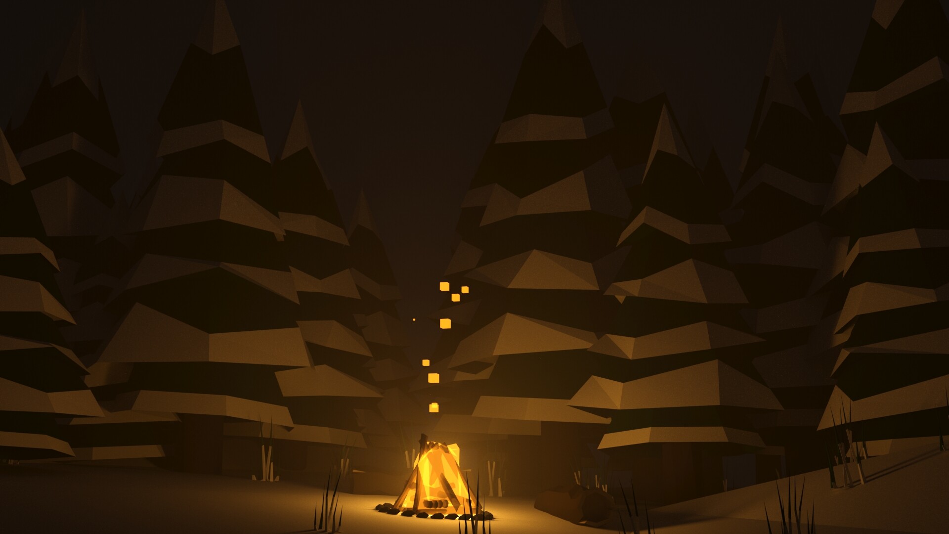 3ds max campfire