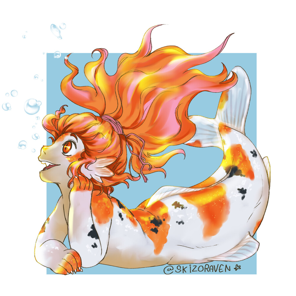 ArtStation - Koi mermaid