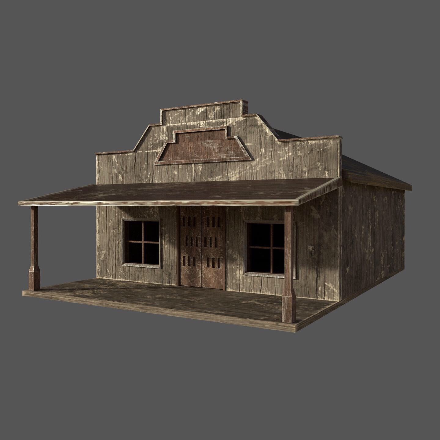 ArtStation - Abandoned Western Building - IX
