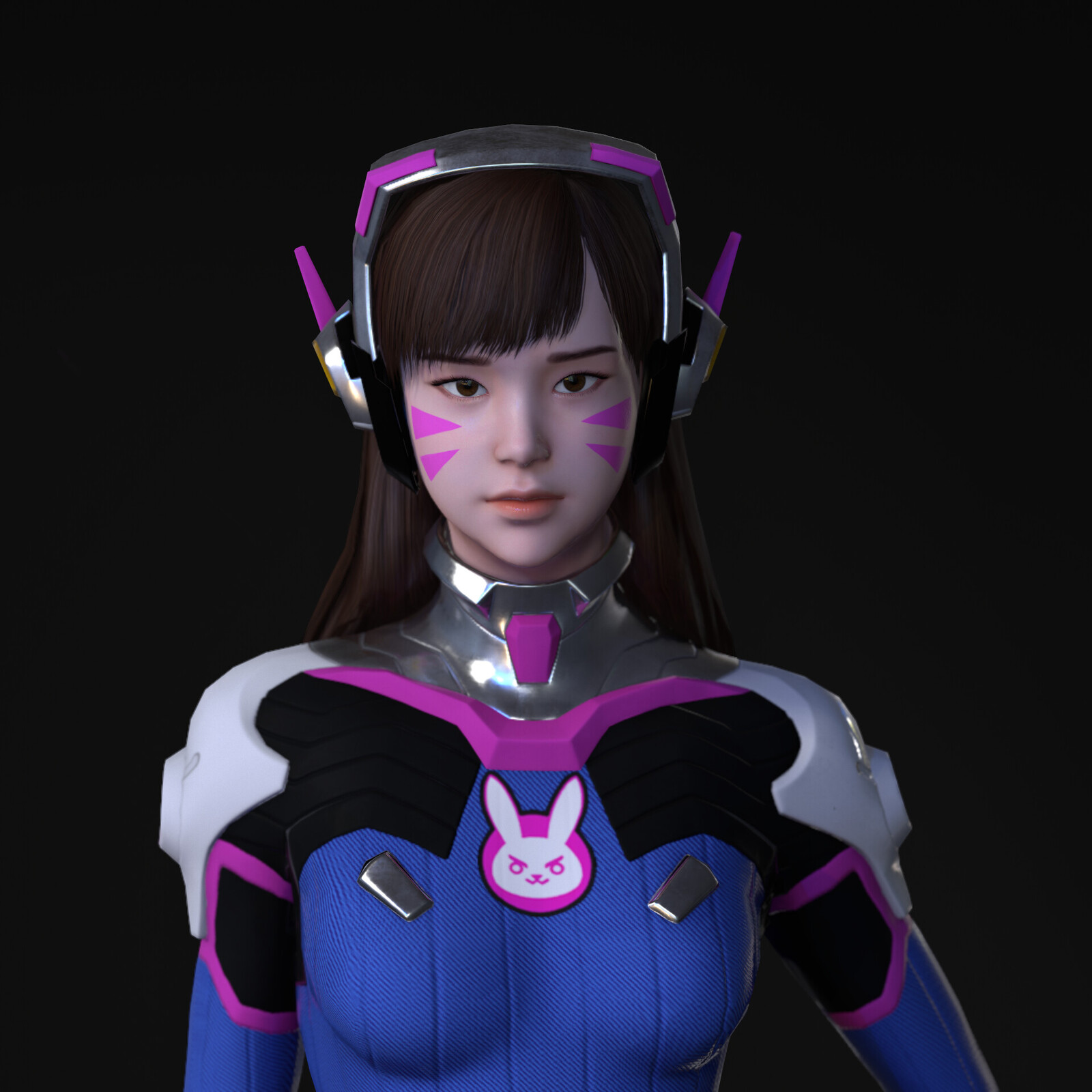 Kyungmin Kim - Overwatch D.va 3d modeling fan art