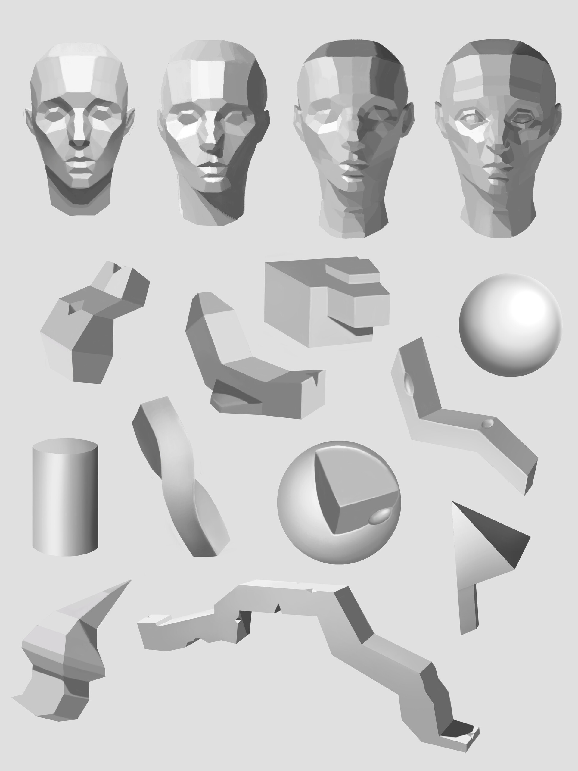 ArtStation - 2016 - Form Studies