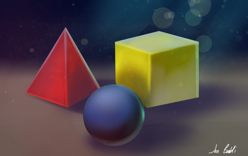 ArtStation - Basic Shapes, Primary Colors