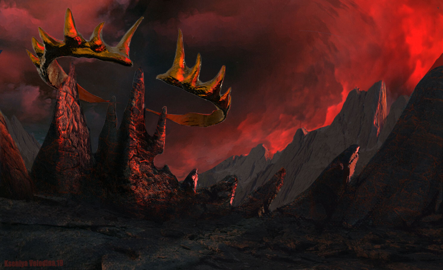 ArtStation - Falling crown