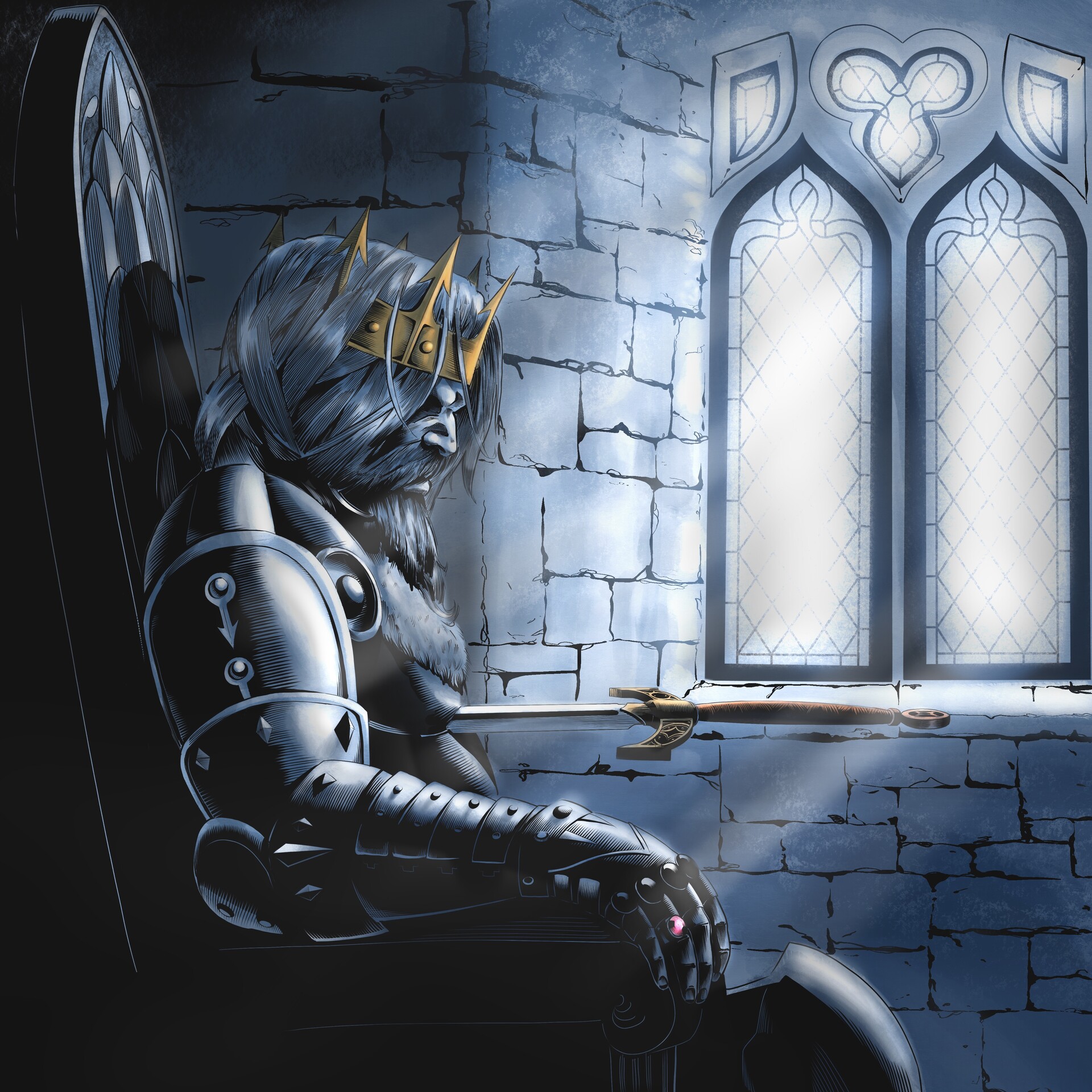 ArtStation - Artwork for an italian heavy metal band i worked for.