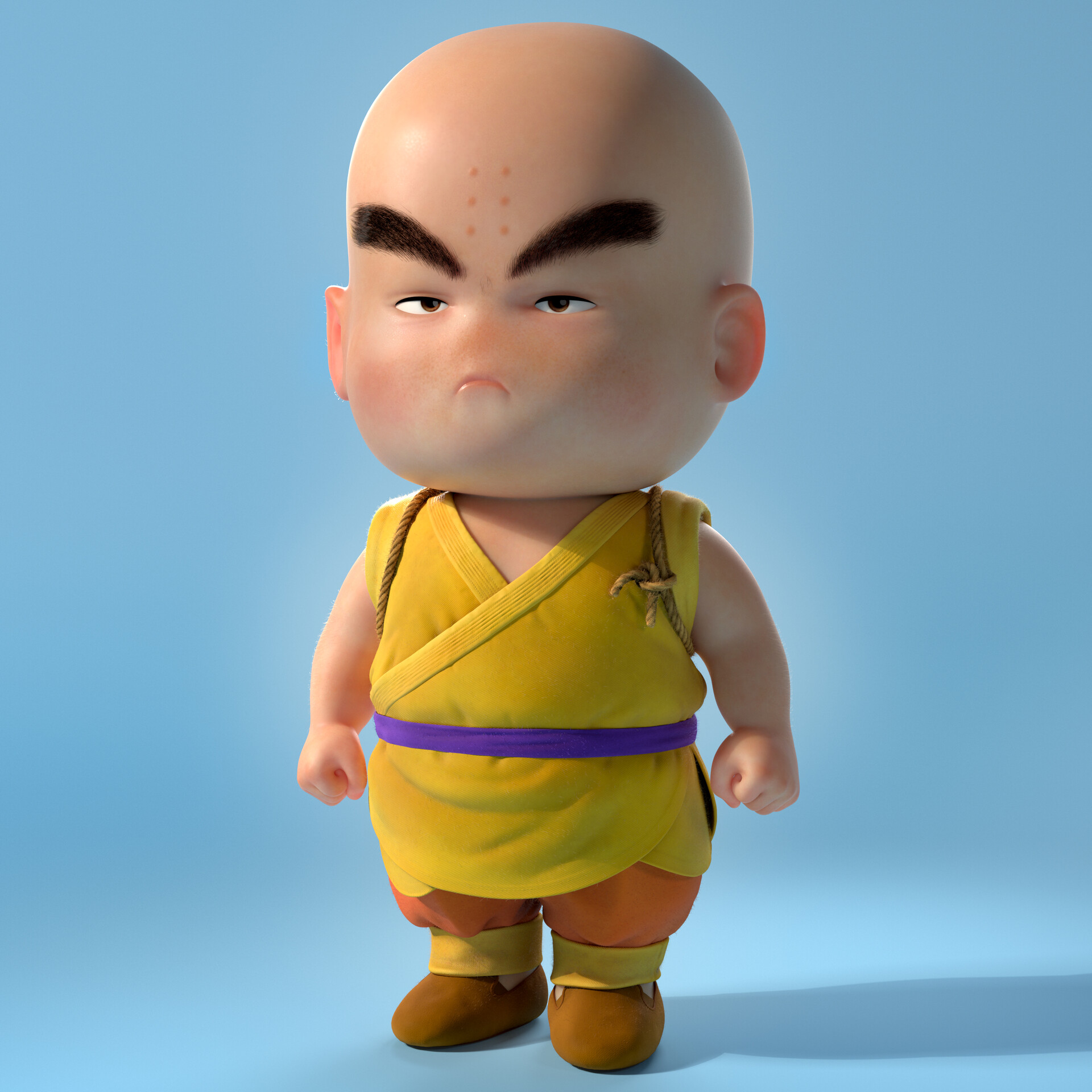 ArtStation - Krillin - Dragon Ball