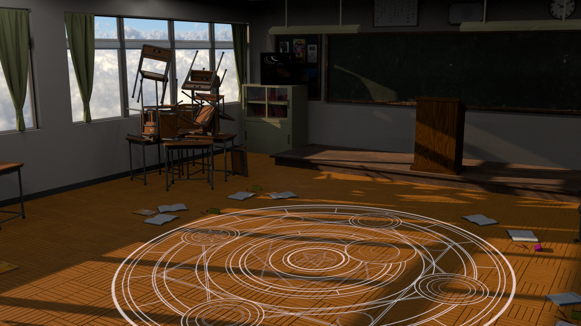 ArtStation - Japanese Classroom