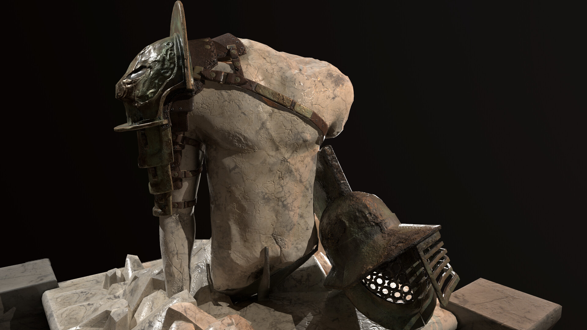 Luke Henry - Gladiator armour and sculpture portfolio piece