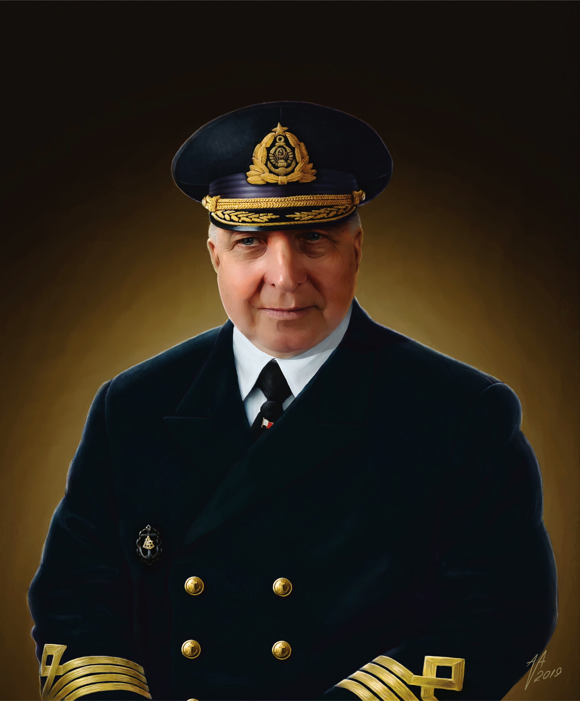 ArtStation - portrait of a sea pilot