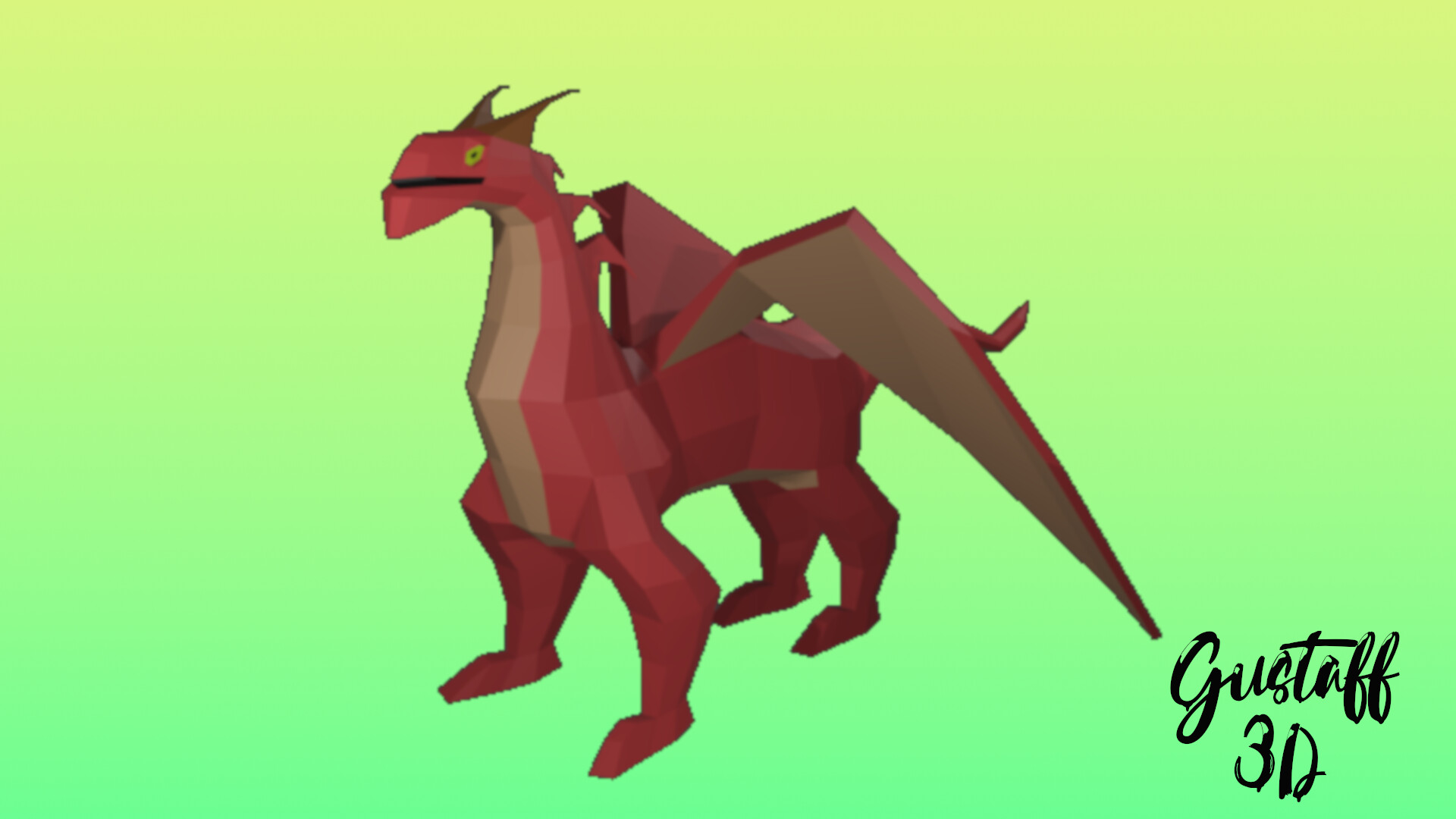 ArtStation - Low-Poly Dragon